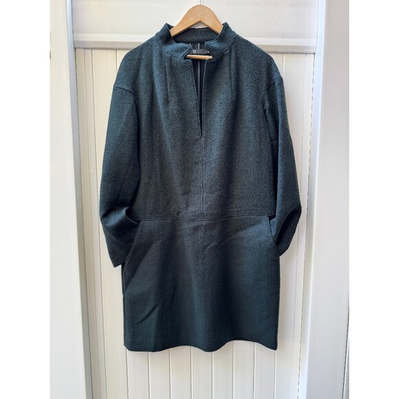 +J Uniqlo | Dresses | J Uniqlo Minimalist Dress Overcoat High Neck With ...